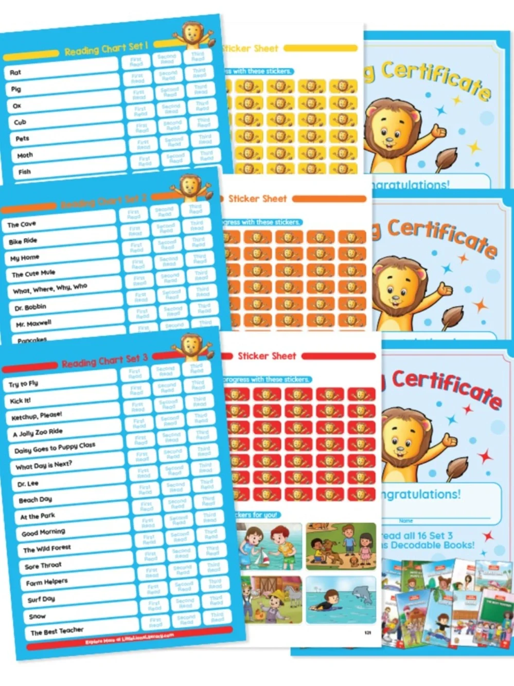 Toys | Little Lions Practice Books Set Homeschool Phonics Mastery ...